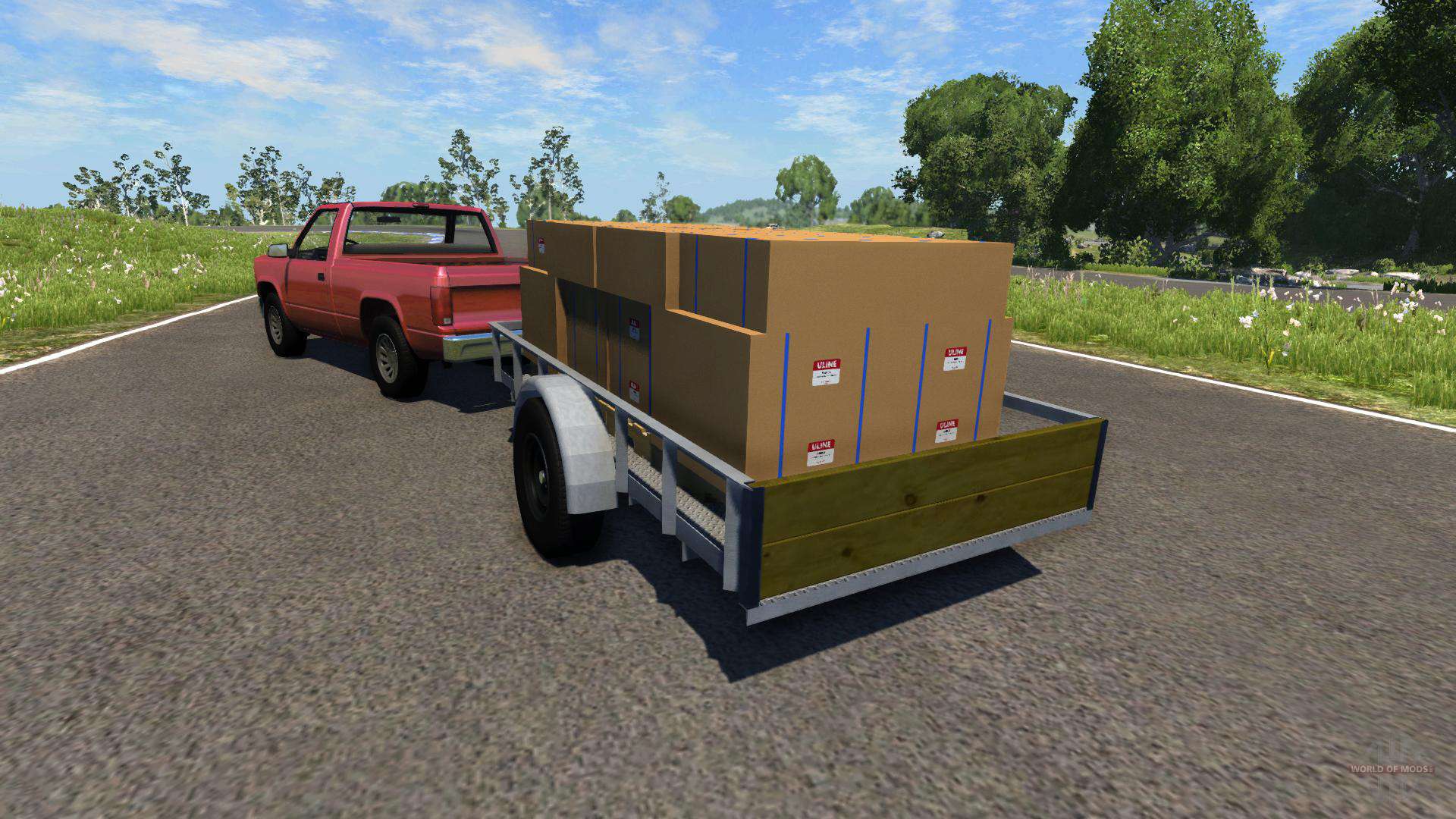 Caminhonete com reboque para BeamNG Drive